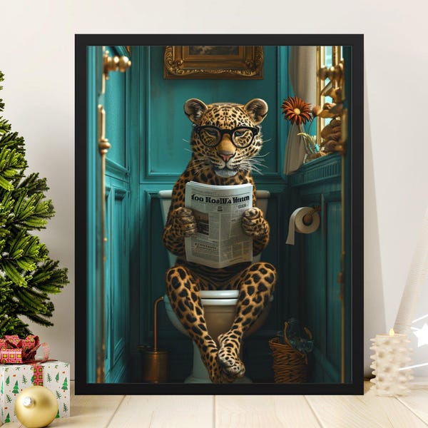Leopard Bathroom - Etsy