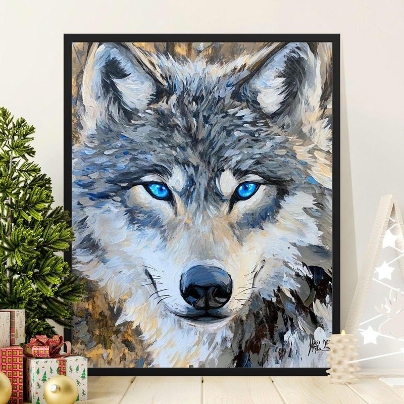 Wolf Portrait - Etsy