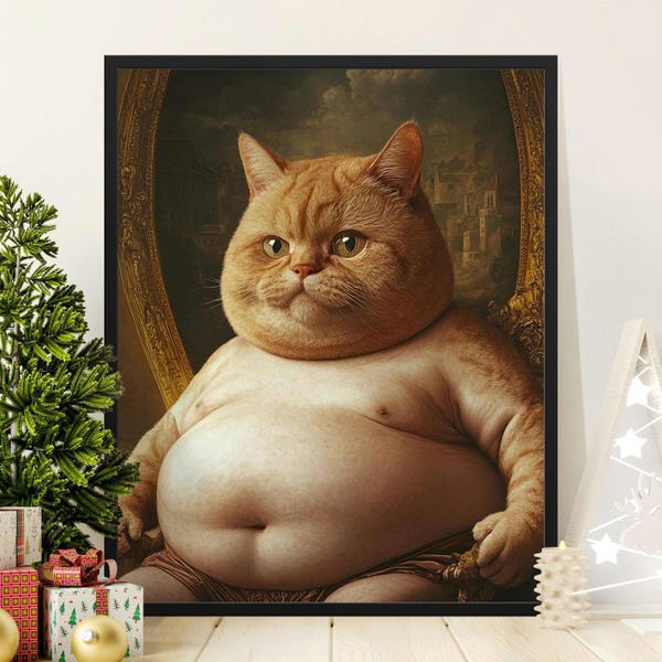 Fat Cat - Etsy