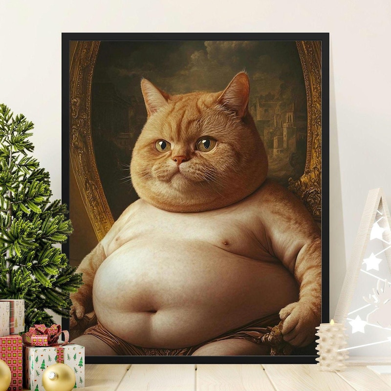 Cat Art - Etsy