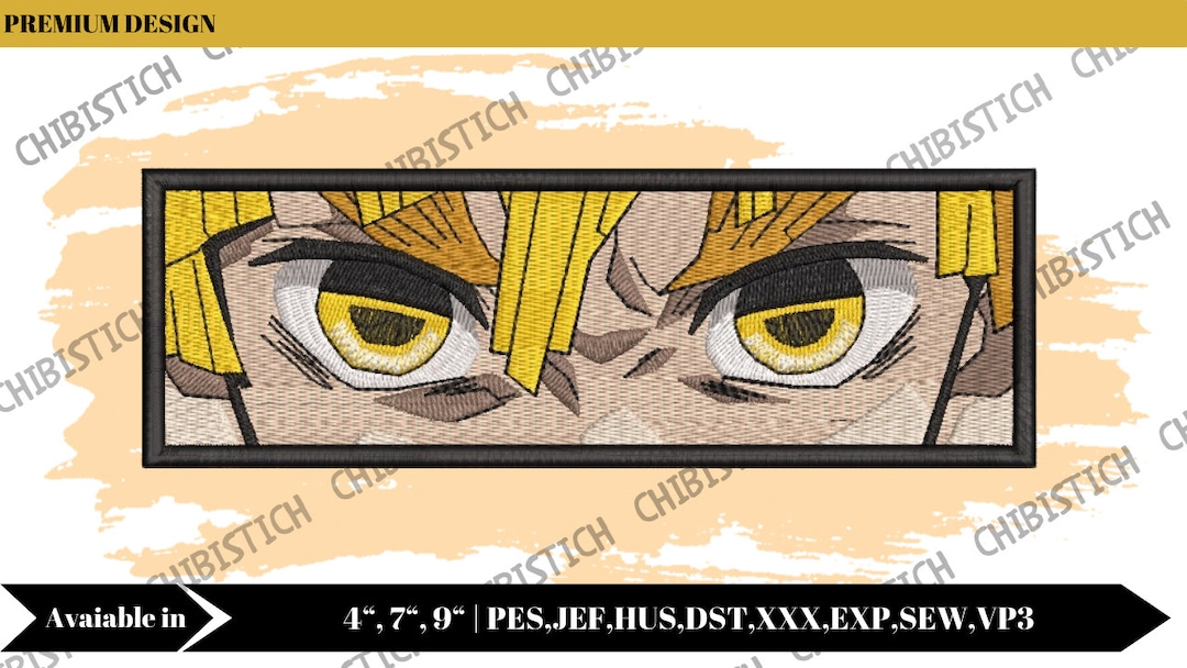 Premium Anime Embroidery Design, Anime Inspired Machine Embroidery ...