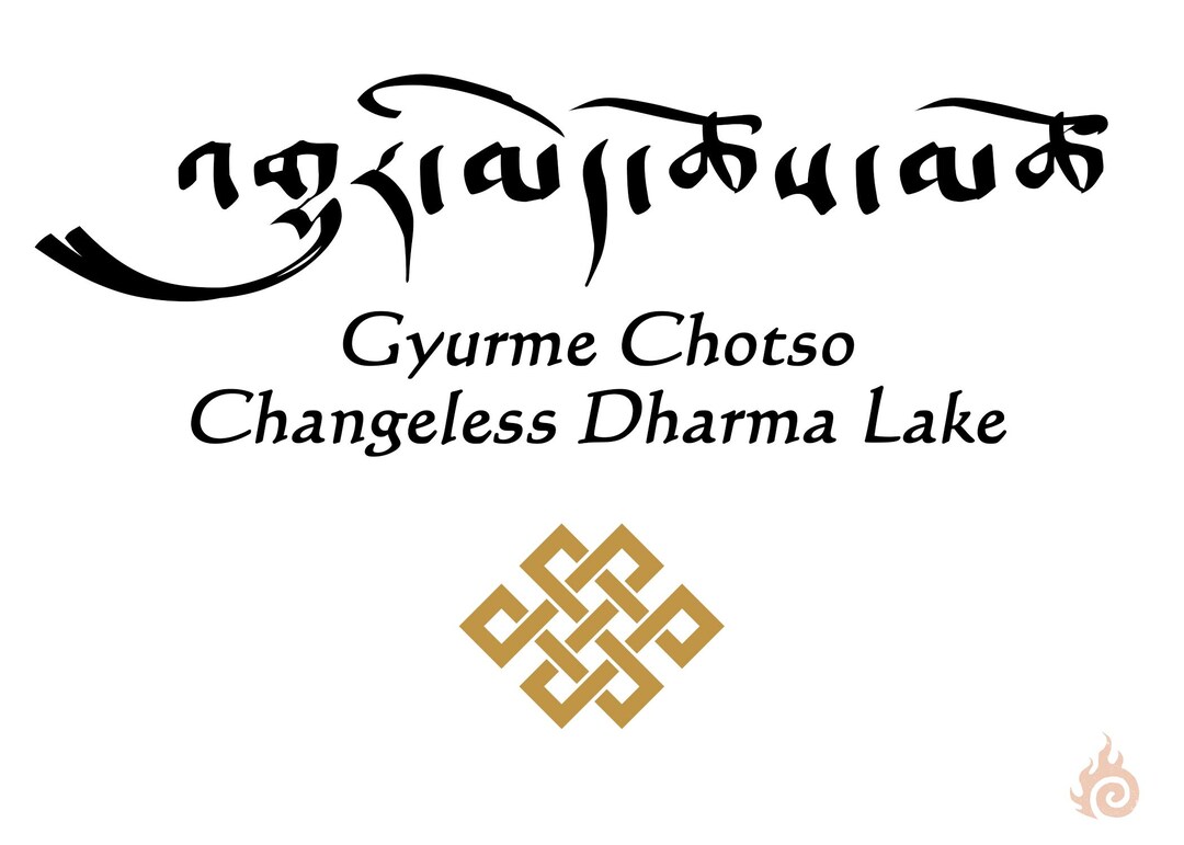 Dharma Name in Tibetan Cursive Script With Endless Knot - Made to Order ...