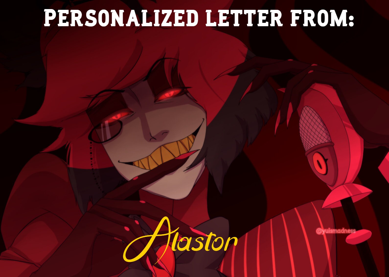 Personalized Letter From Alastor - Etsy