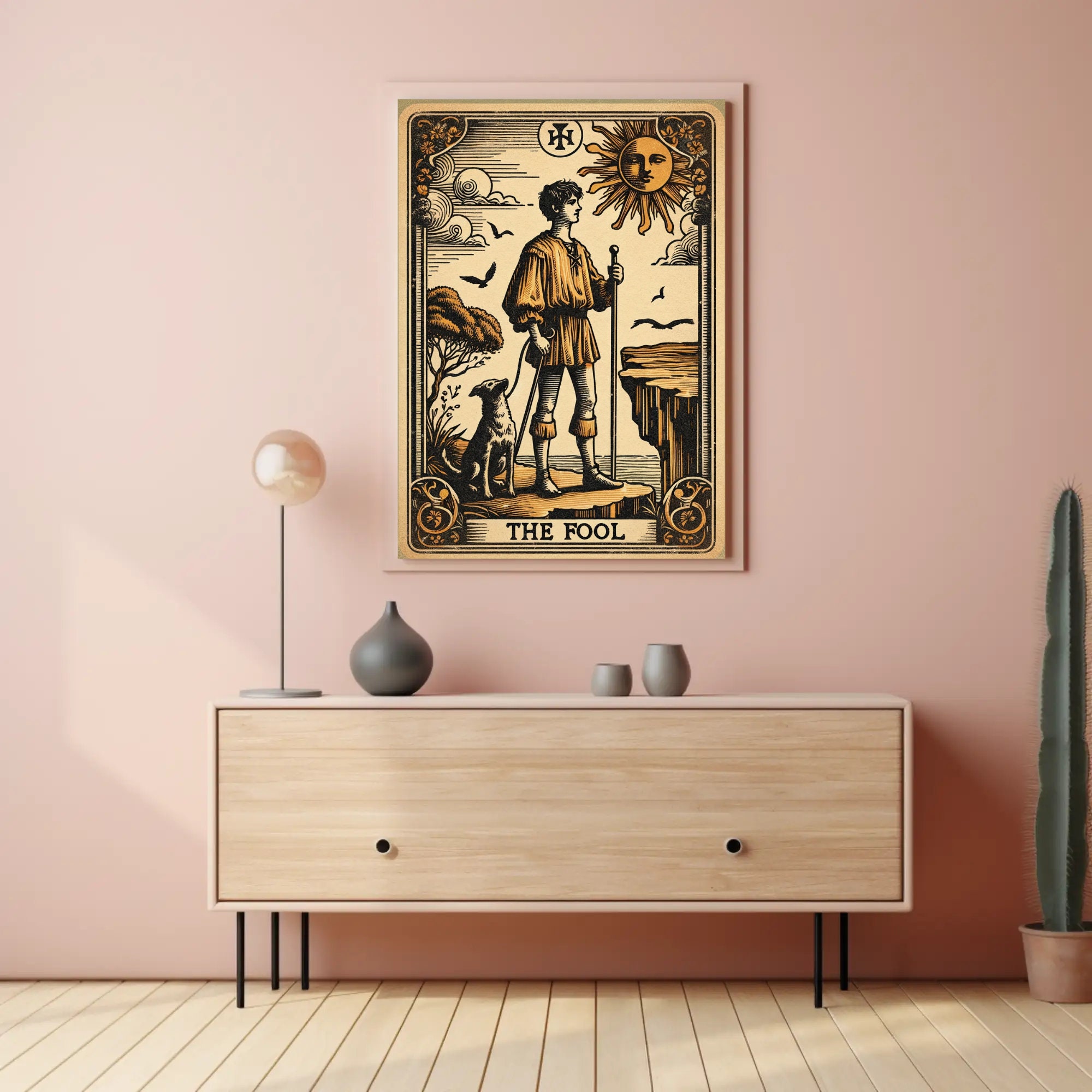 The Fool Poster Digital Download THE FOOL Tarot Illustration ...