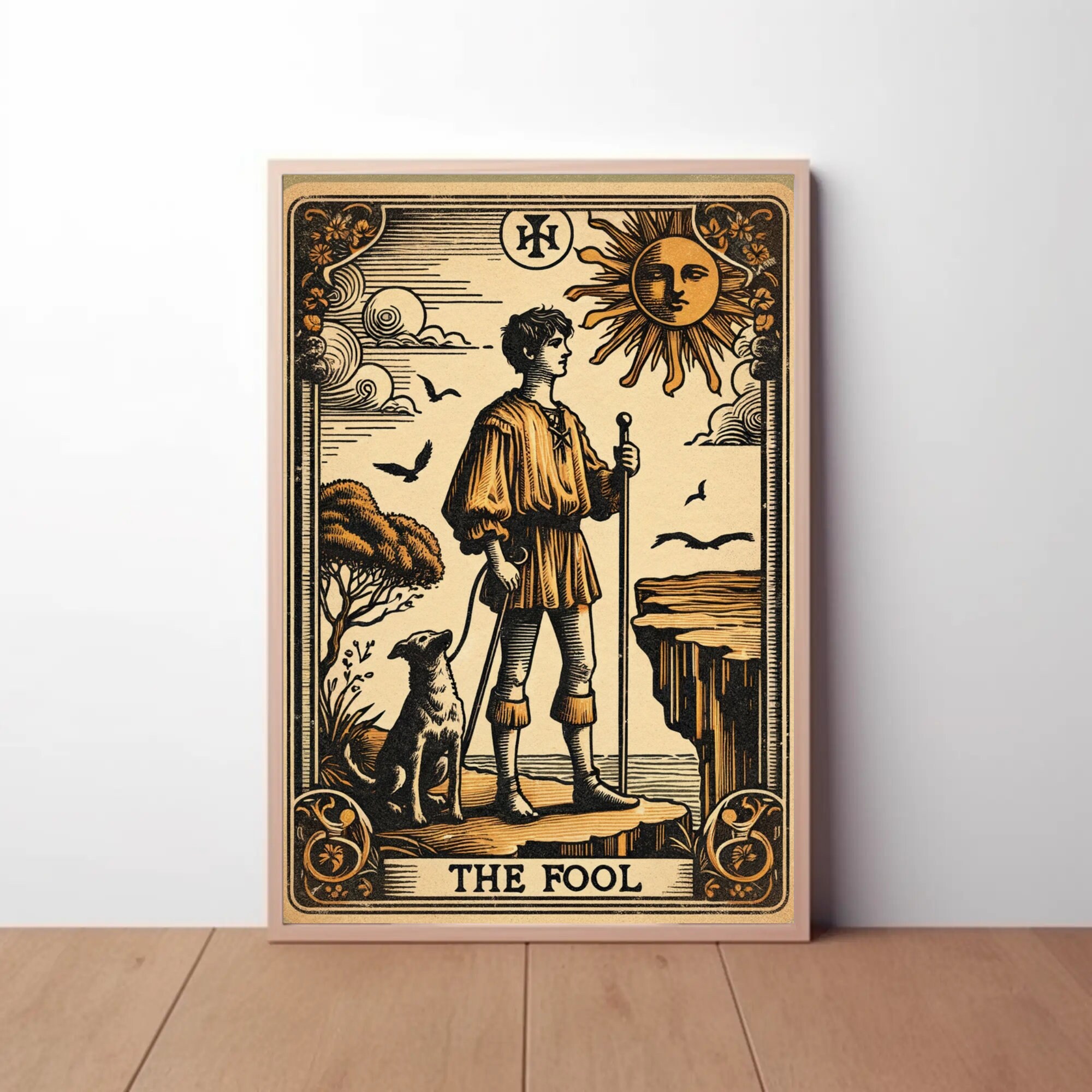 The Fool Poster Digital Download THE FOOL Tarot Illustration ...
