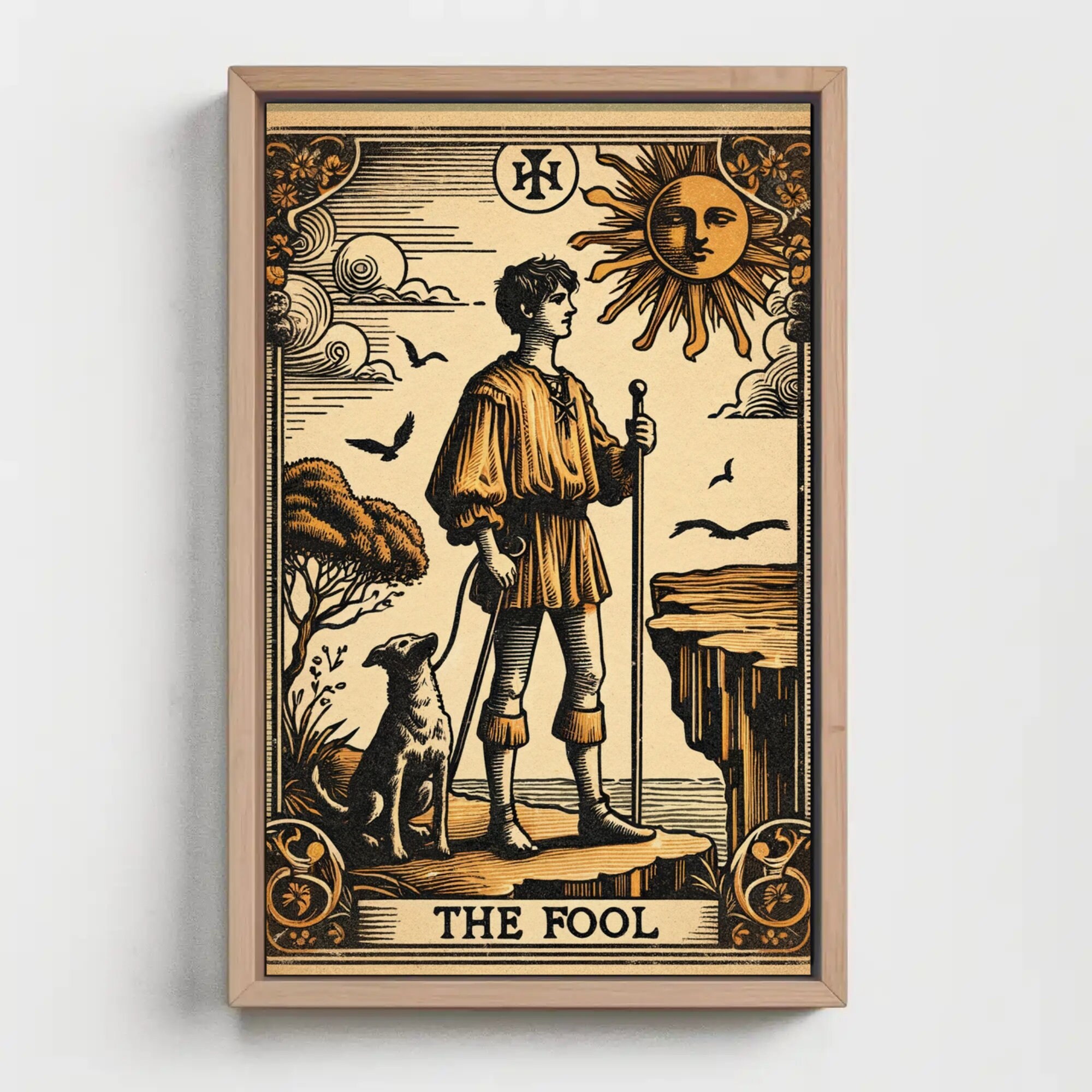 The Fool Poster Digital Download THE FOOL Tarot Illustration ...