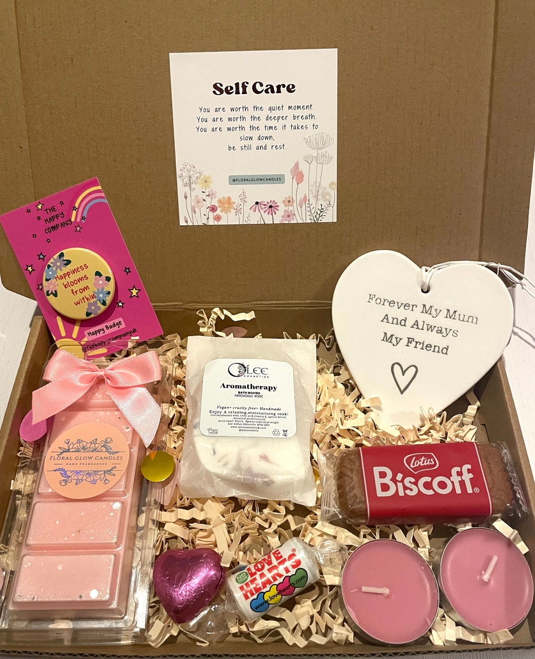 Mini Self Care Letter Gift Box - Etsy