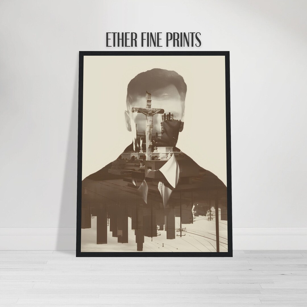 The True Detective | Abstract Double Exposure Graphic | Premium Matte ...