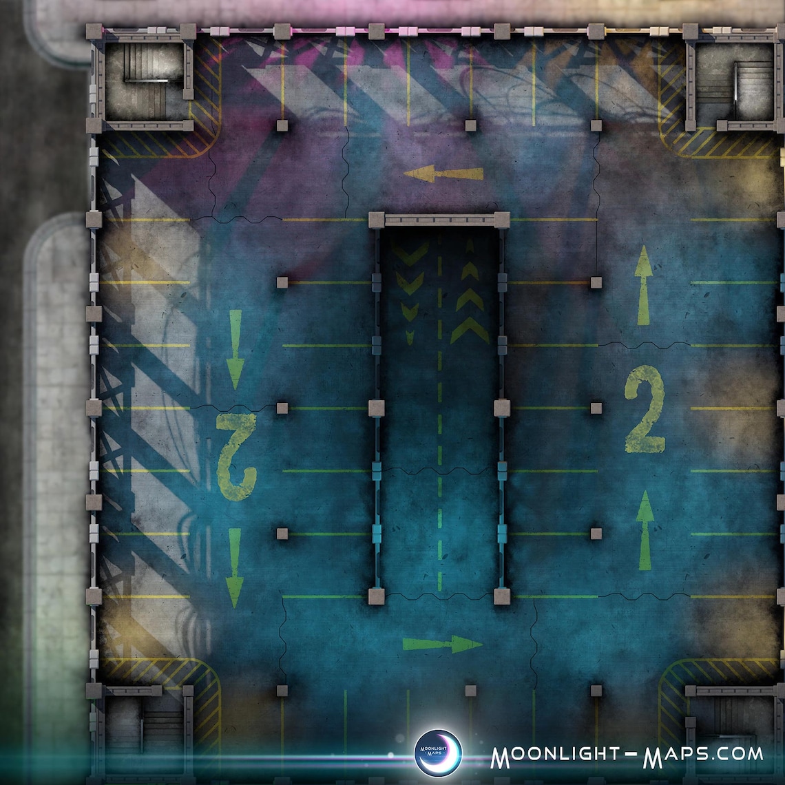 Cyberpunk Battle Maps Collection 2 for Sci-fi and Cyberpunk Red ...