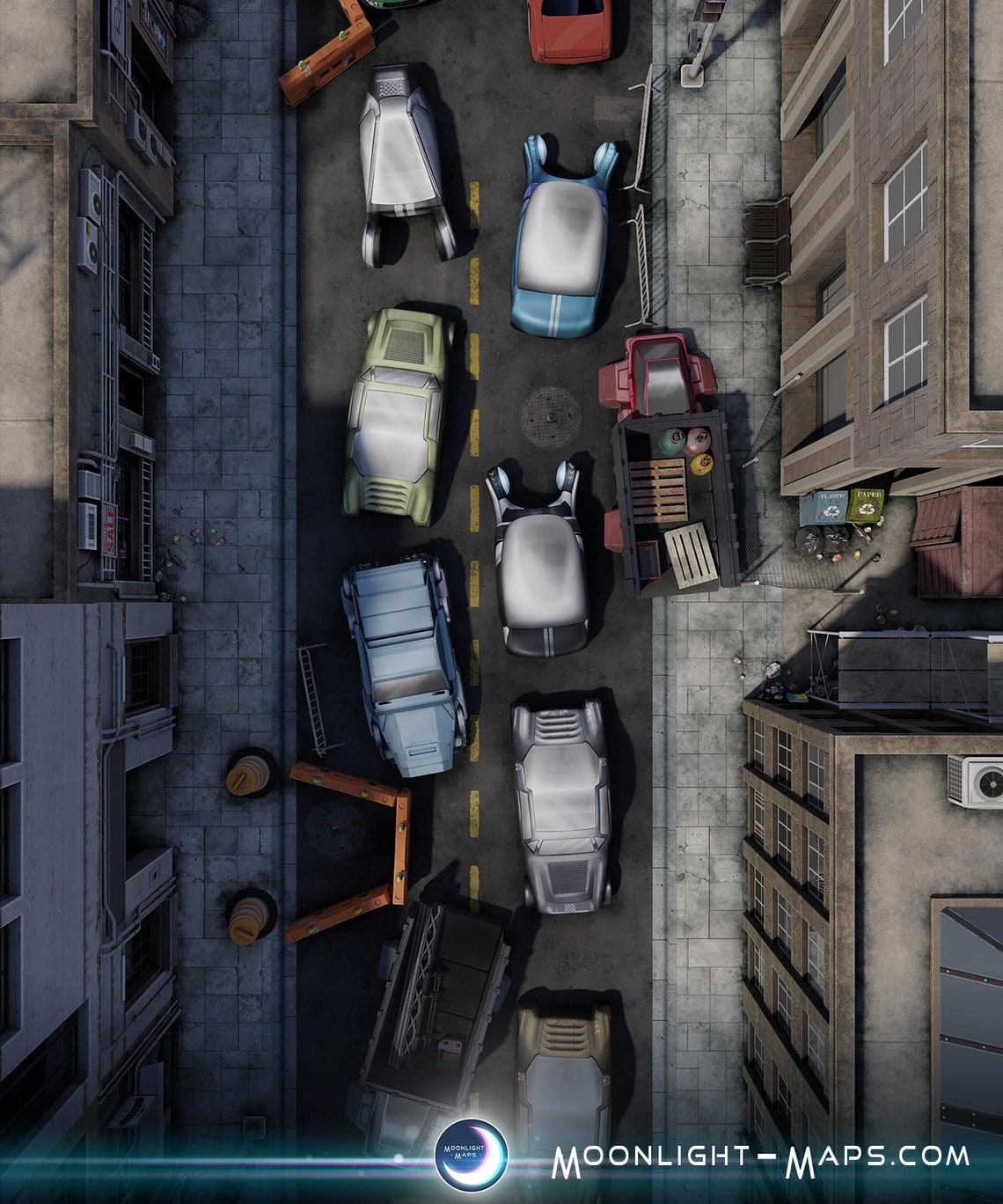 Cyberpunk Battle Maps Collection 2 for Sci-fi and Cyberpunk Red ...