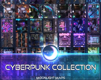 Cyberpunk Battle Maps Collection 2 for Sci-fi and Cyberpunk Red ...