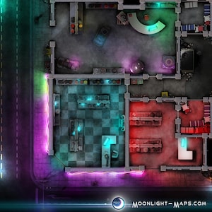 Cyberpunk Battle Maps Collection 2 for Sci-fi and Cyberpunk Red ...