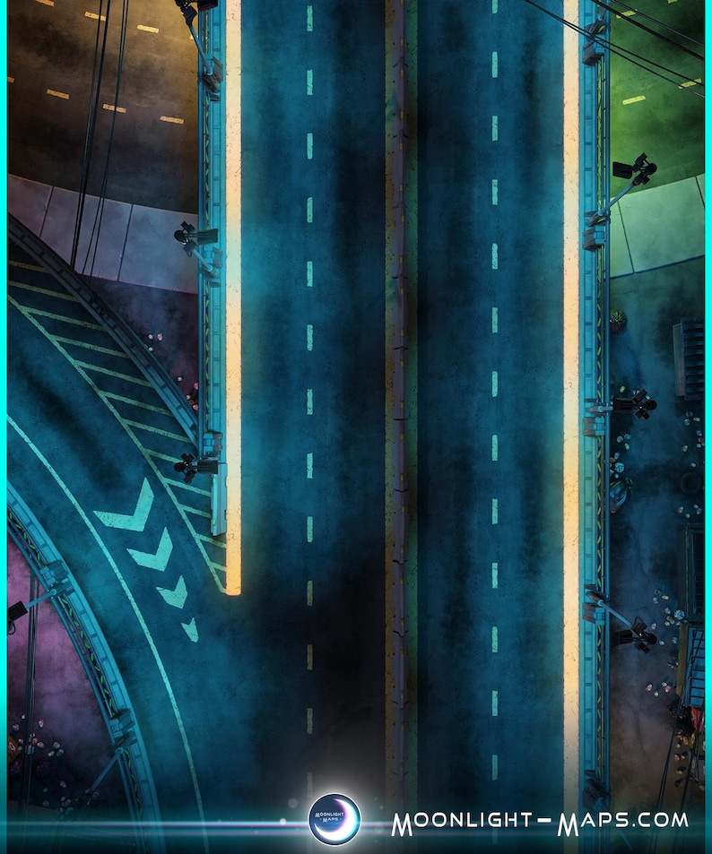 Cyberpunk Battle Maps Collection 2 for Sci-fi and Cyberpunk Red ...