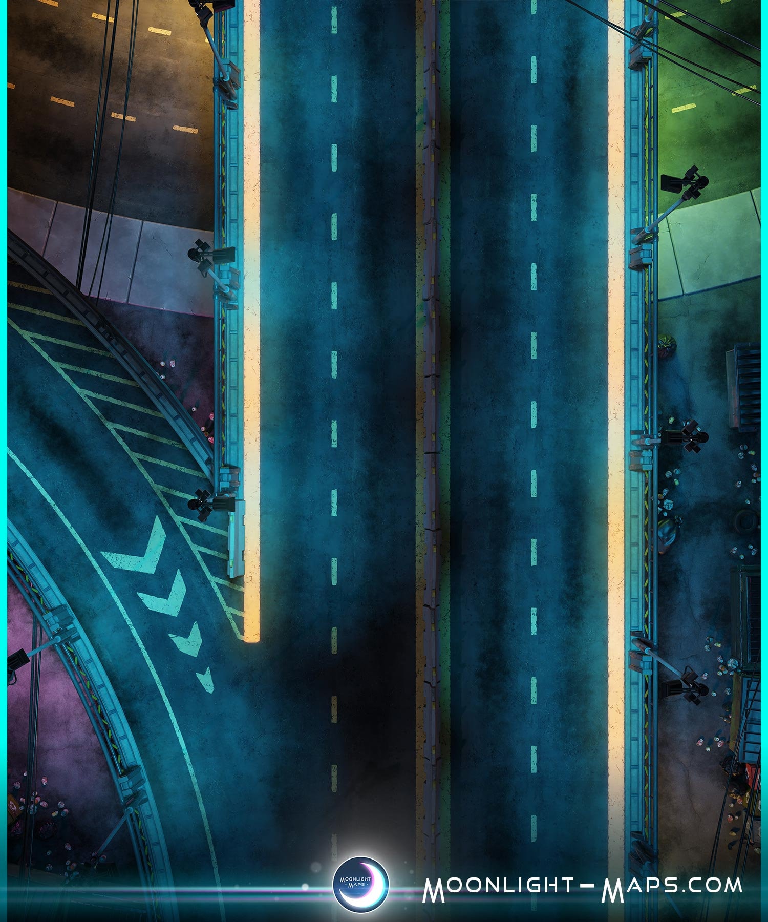 Cyberpunk Battle Maps Collection 2 for Sci-fi and Cyberpunk Red ...