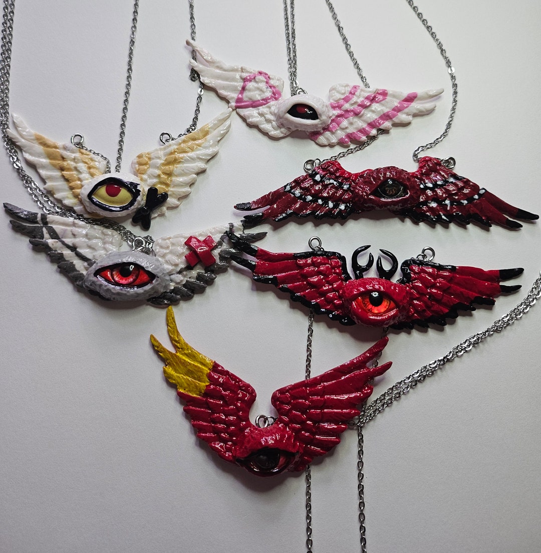 Hazbin Hotel Inspired Seraphims Handmade Polymer Clay and Stainless ...