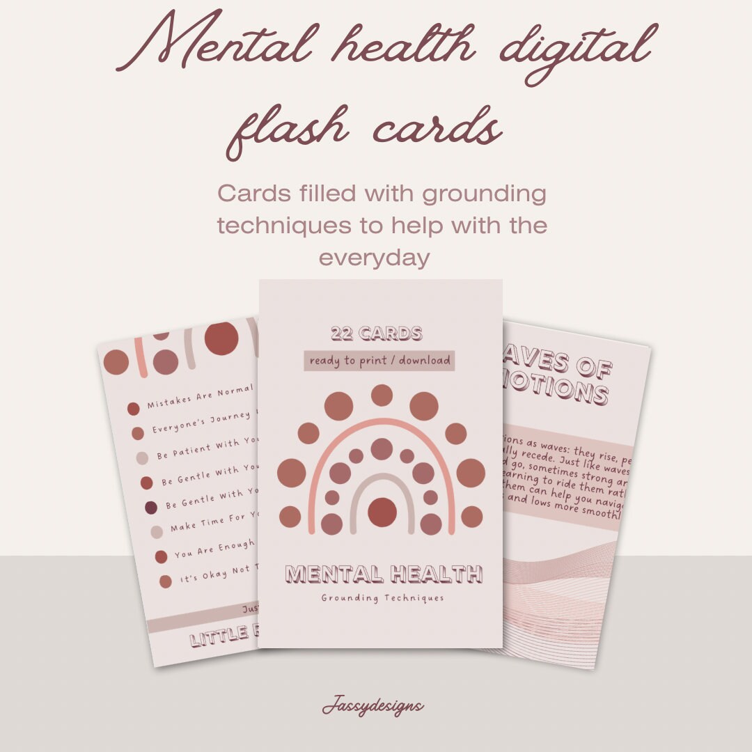Mental Health Digital Cards - Etsy