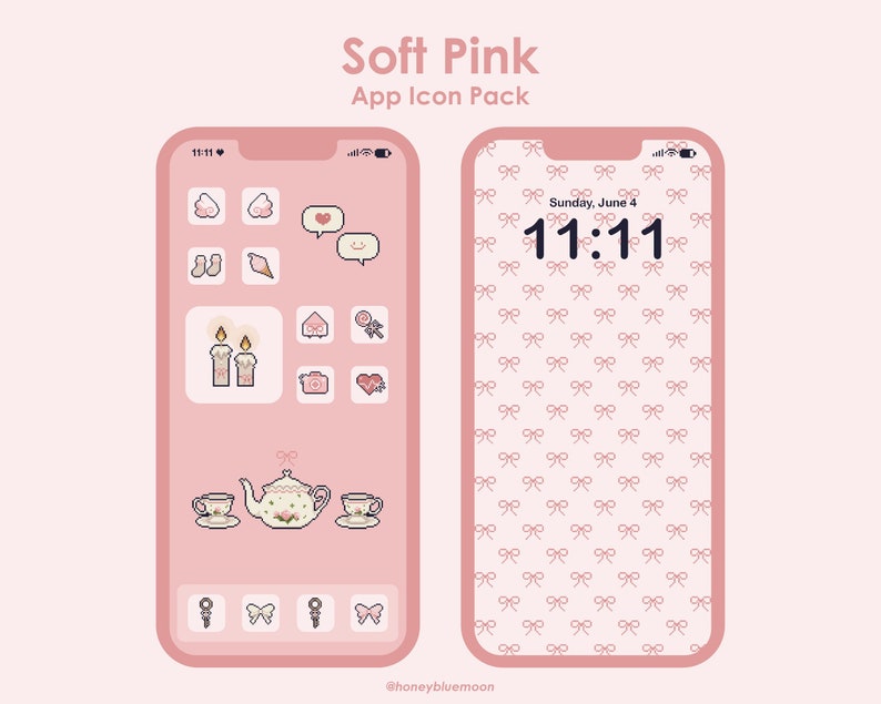 Soft Pink | App Icon Pack | Wallpapers & Widgets for Ios,android ...