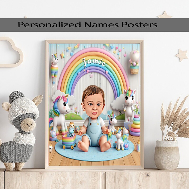 Custom Name Posters, Personalize Photo Posters, Posters for Baby Boys ...