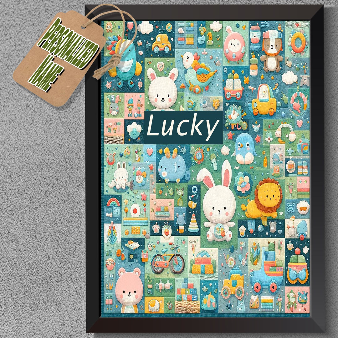 Baby Posters Template, Sublimation Poster Design, Customizable Name ...