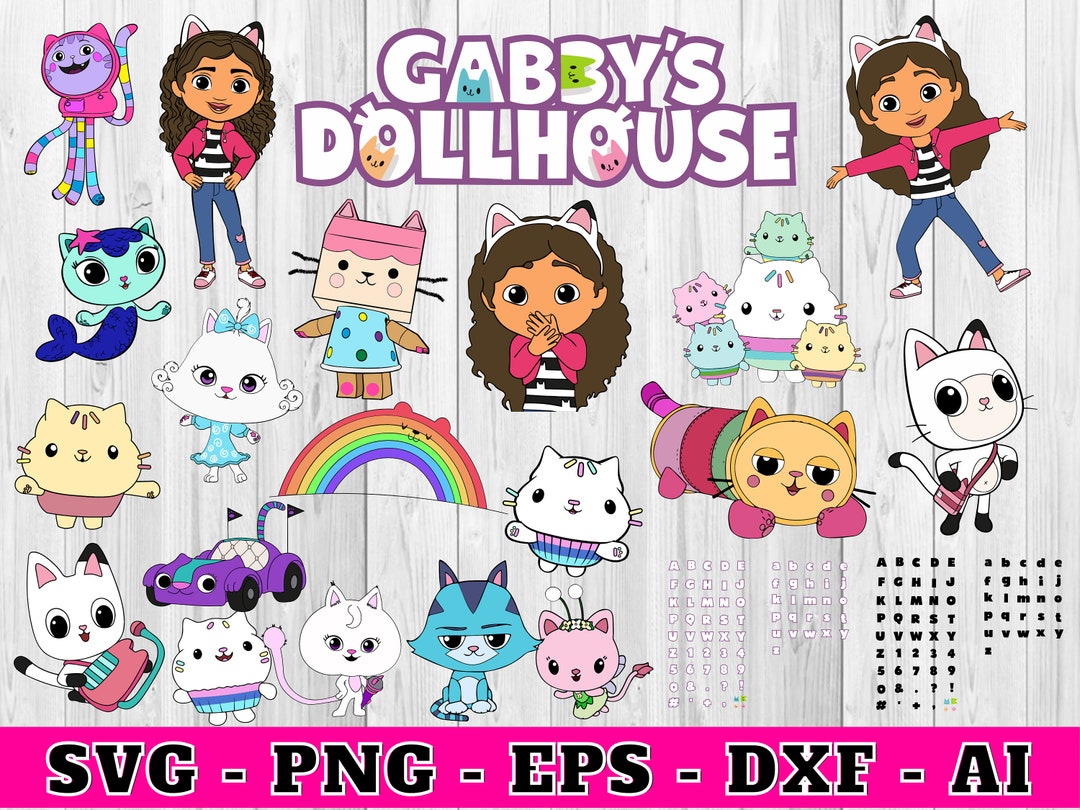 Gabbys Dollhouse Svg Bundle,gabbys Dollhouse Png Bundle, Gabbys ...