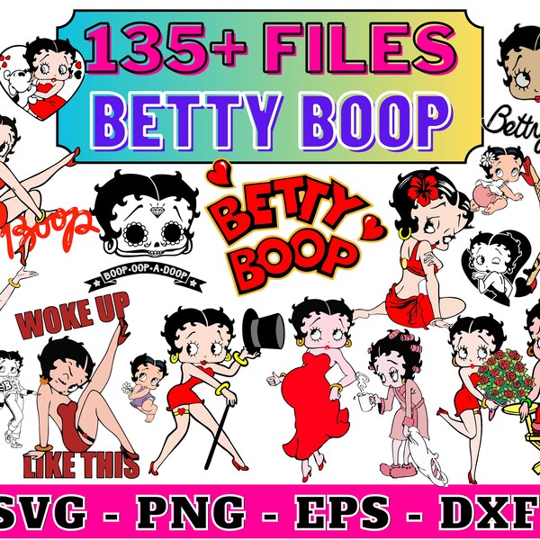 Betty Boop Svg - Etsy