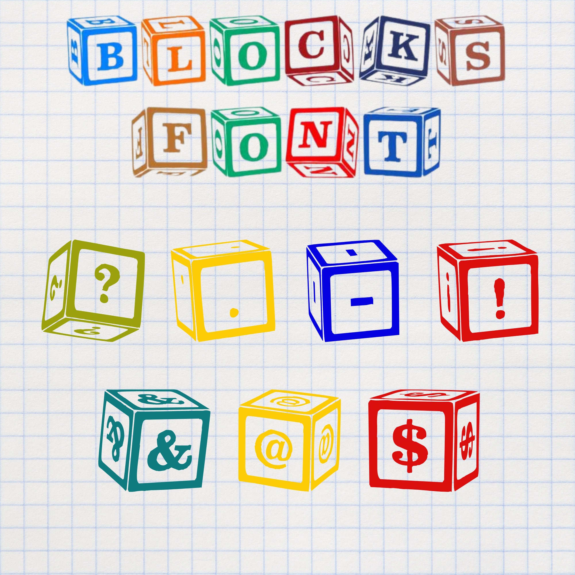 Blocks Font SVG Toy Blocks Font SVG Alphabet Blocks SVG Toy Block Block ...