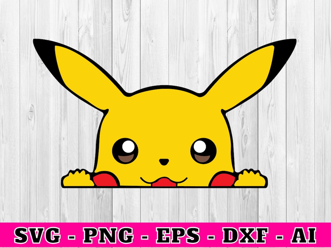 Pikachu Svg , Pikachu Png , Pokemon Cricut Vector Bundle , Pikachu DIY ...