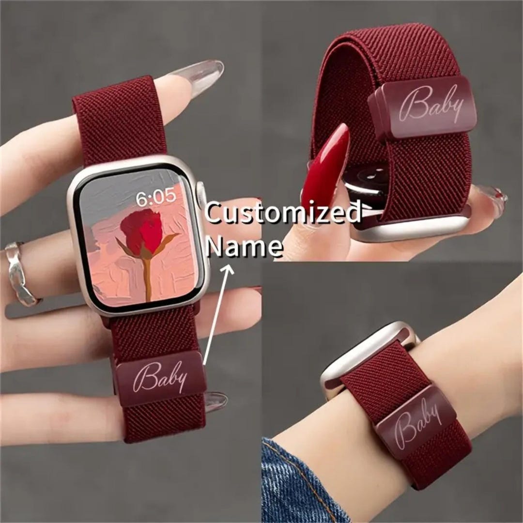 Custom Name Apple Watch Band,personalized Engraved Strap for Iwatch ...