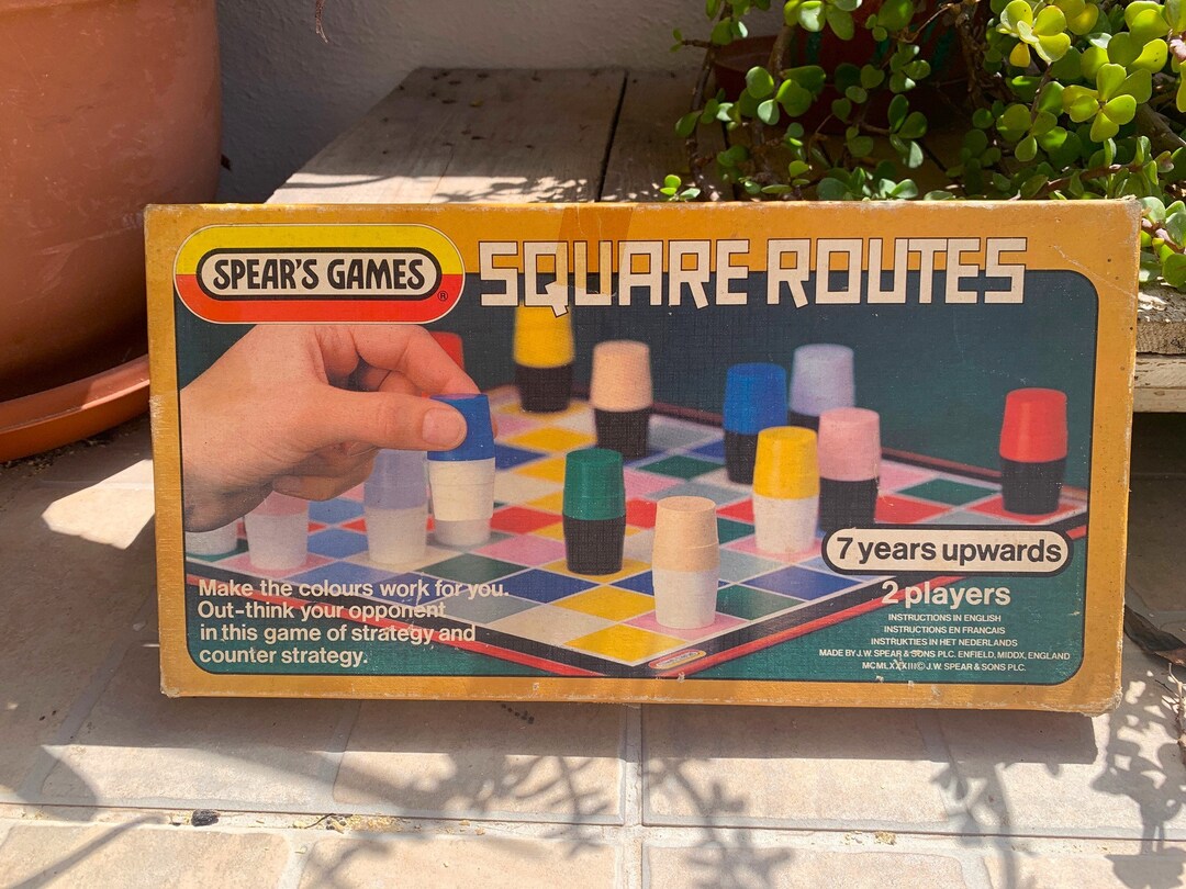 Vintage 1983 Square Routes Board Game - Complete & Original - Spears ...