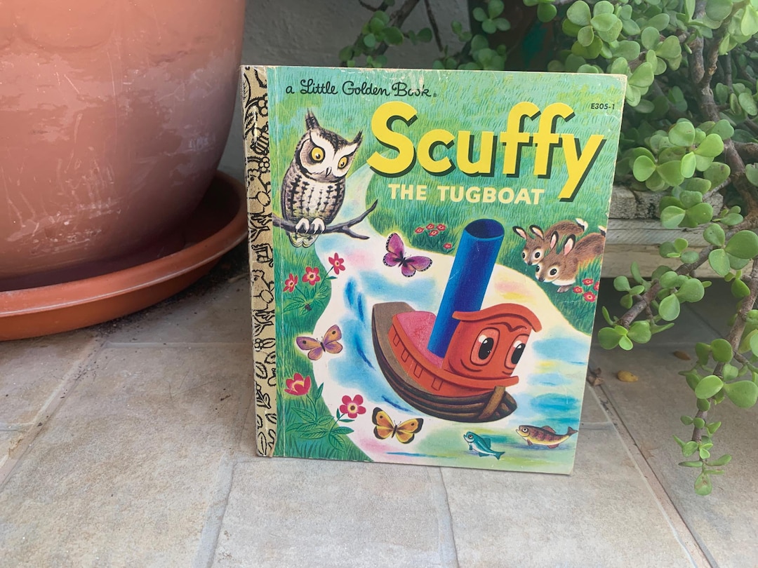 A Little Golden Book Scuffy the Tugboat by Gertrude Carmpton, Vintage ...