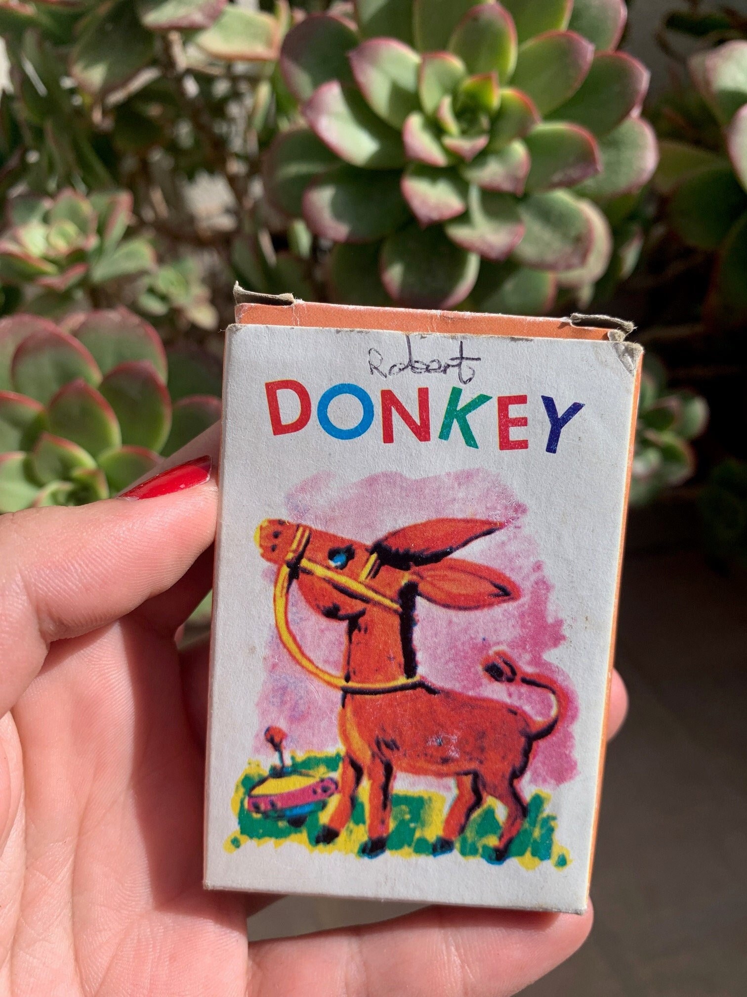 Donkey Vintage Card Matching Game Old Maid Animal Rummy 1960s Kids ...