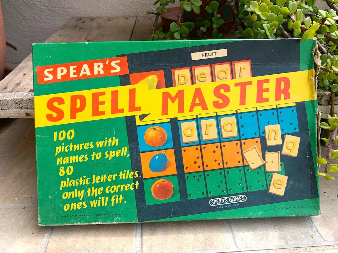 1960s Vintage Spear's Spell Master Spelling Game - Rare Find With ...