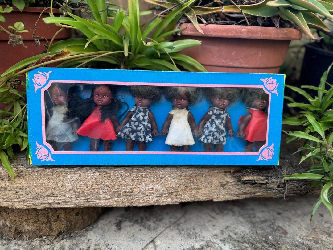 Vintage Boxed Set of 6 Dolls | 1970s Miniature Dolls | Collectible ...
