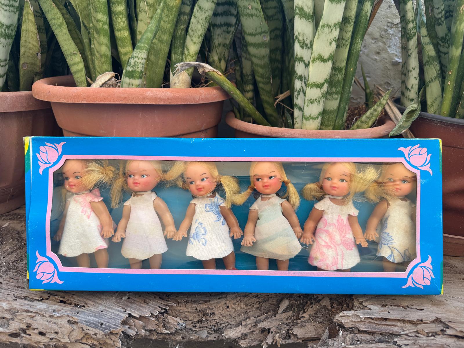 Vintage Boxed Set of 6 Dolls | 1970s Miniature Dolls | Collectible ...