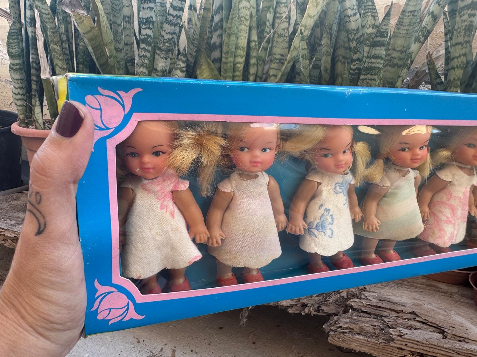 Vintage Boxed Set of 6 Dolls | 1970s Miniature Dolls | Collectible ...