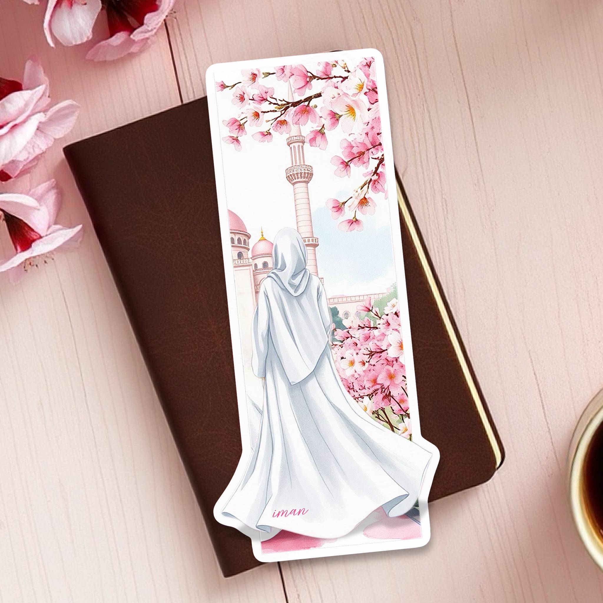 Personalized Islamic Bookmark: Watercolor Mosque Art, Ramadan Eid Gift ...