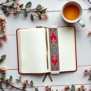 Turkish Woven Carpet Bookmark: Handmade Thread Bookmark - Etsy