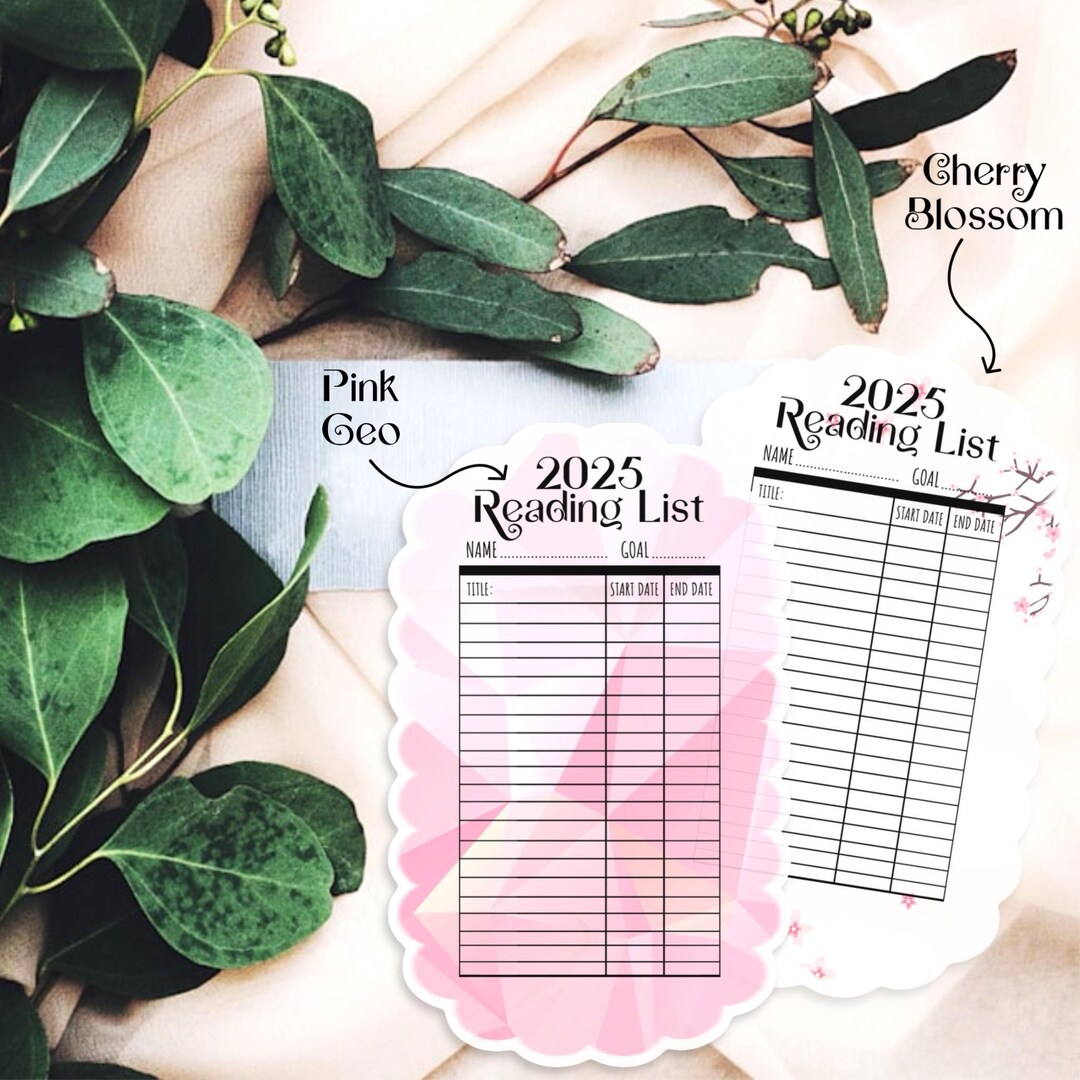 Illustrated Book Reading Tracker Bookmarks Tracking Books Tracker for ...