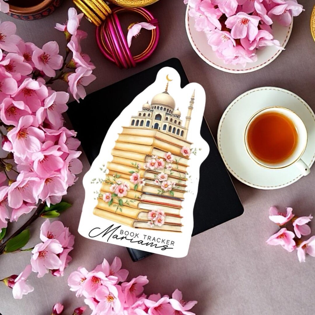 Cute Personalised Islamic Art Bookmark Book Tracker Reading Log ...
