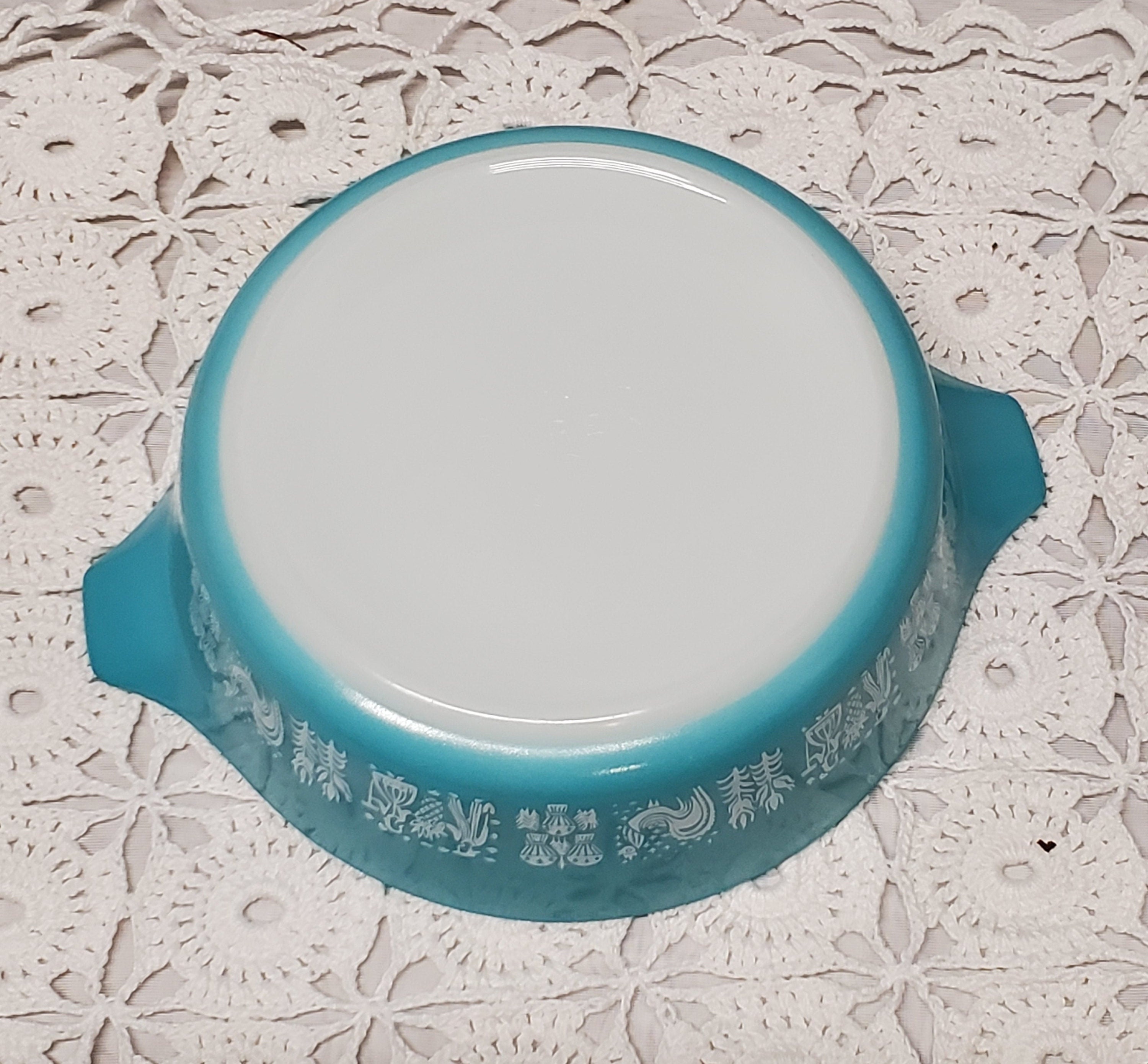 Vintage Pyrex Blue Amish Butter Print Dish 471 1 Pt. Dish No Lid - Etsy
