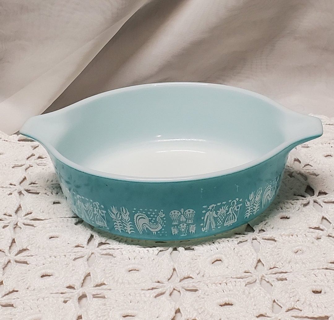 Vintage Pyrex Blue Amish Butter Print Dish 471 1 Pt. Dish No Lid - Etsy