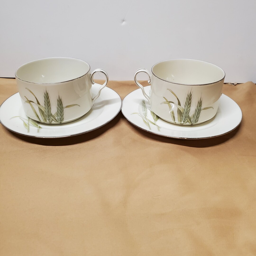Vintage Epiag Czechoslovakia China Harvest Pattern Tea Cup/saucer Set ...