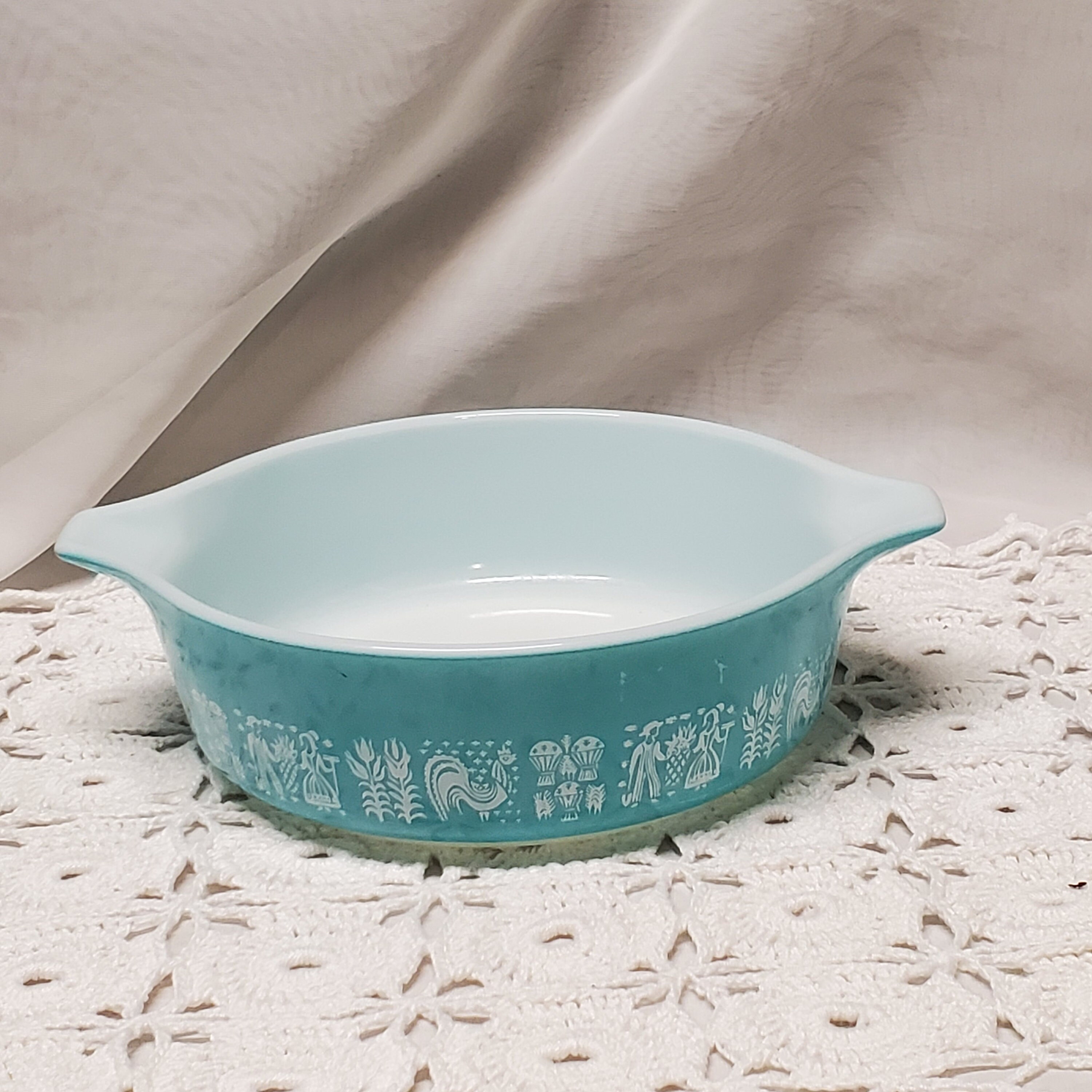 Vintage Pyrex Blue Amish Butter Print Dish 471 1 Pt. Dish No Lid - Etsy