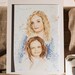 Commission Card, Custom Watercolor Portrait Painting From Photo ...