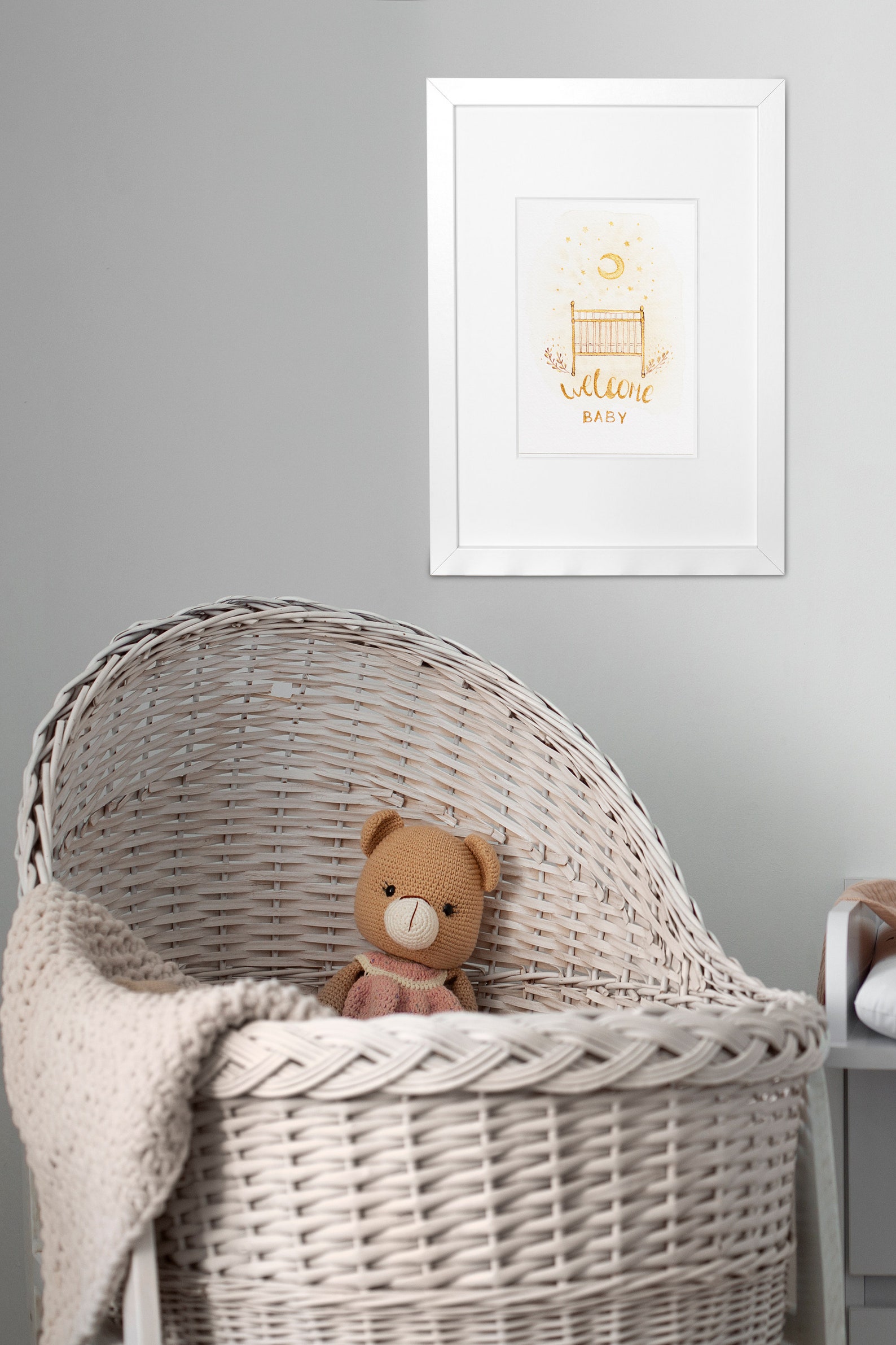 Congrats Pregnancy Handmade Watercolor Greeting Card, Baby Shower ...