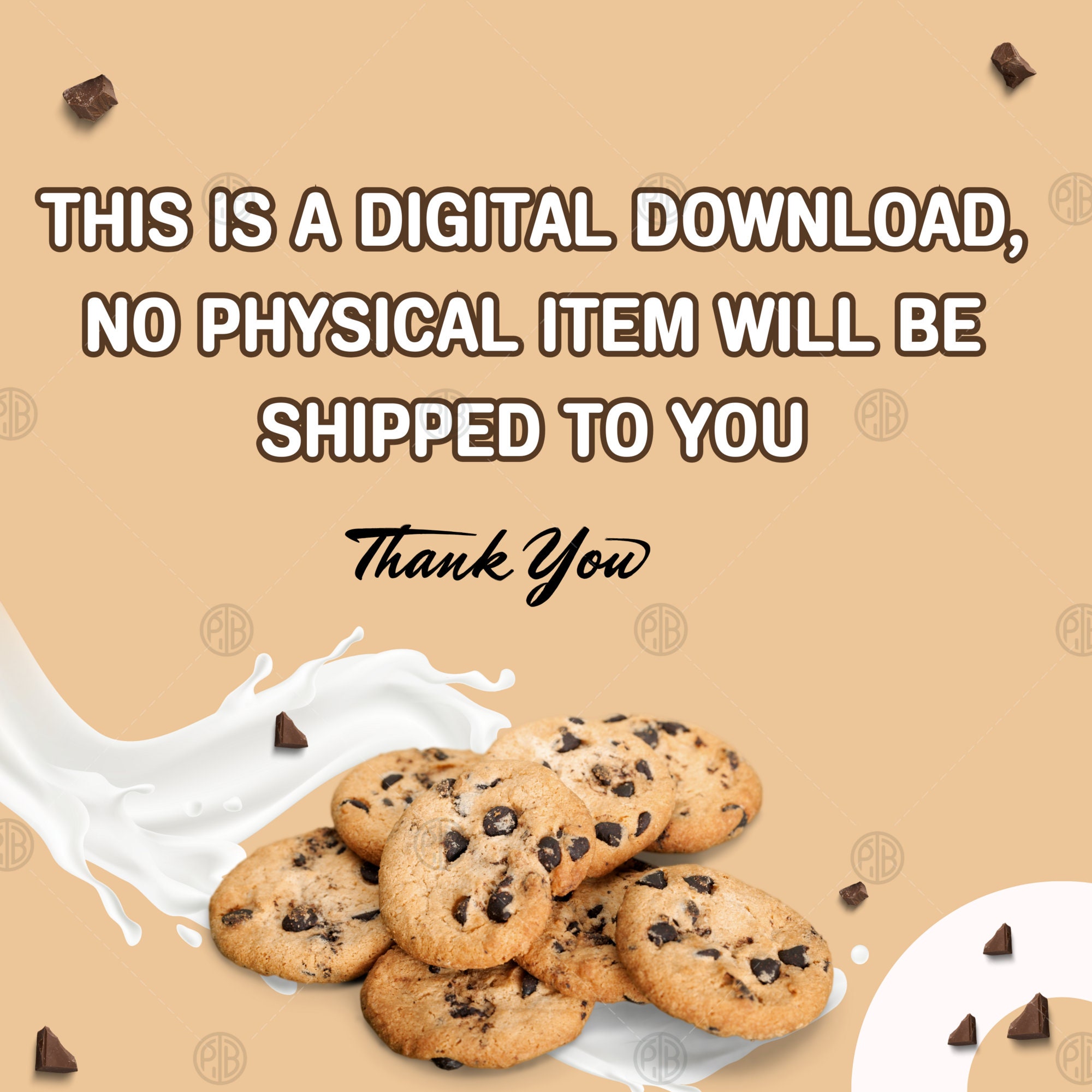 Watercolor Cookies and Milk PNG, Cute Blue Treats Clip Art, Chocolate ...