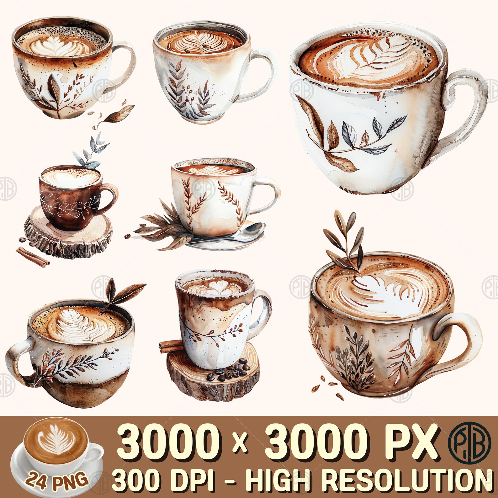 Watercolor Coffee Lover PNG, Coffee Mug Clip Art, Coffee Cups Clipart ...