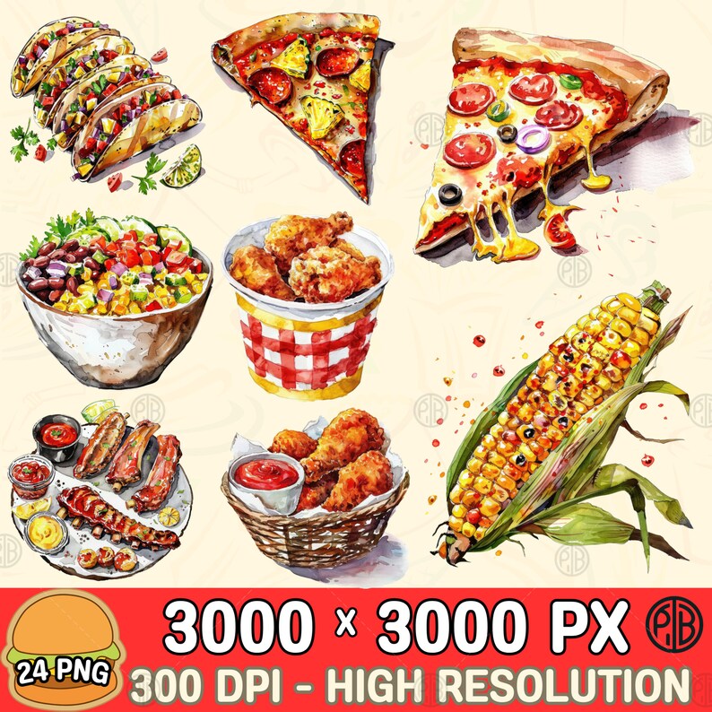 Watercolor Fast Food PNG, Burger Cheese Hamburger Clip Art ...