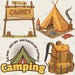 Watercolor Camping PNG, Travel Clip Art, Adventure Nature Clipart ...
