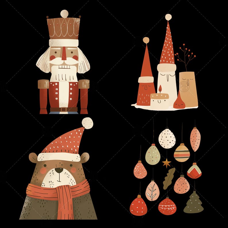 Watercolor Cute Christmas PNG, Holiday Clip Art, Snowmen Clipart ...